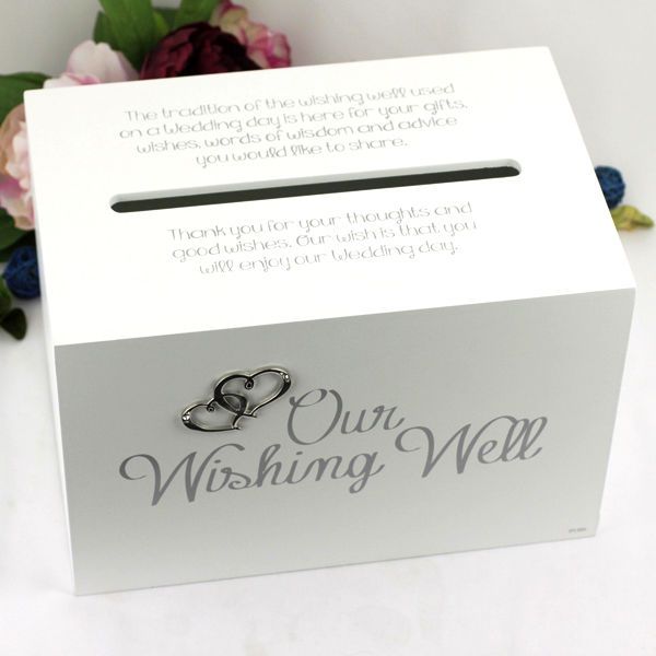 Wedding Wishing Well Box - White | Carlton Party Hire